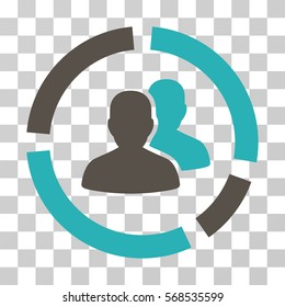 Demography Diagram Icon Vector Illustration Style Stock Vector (Royalty ...