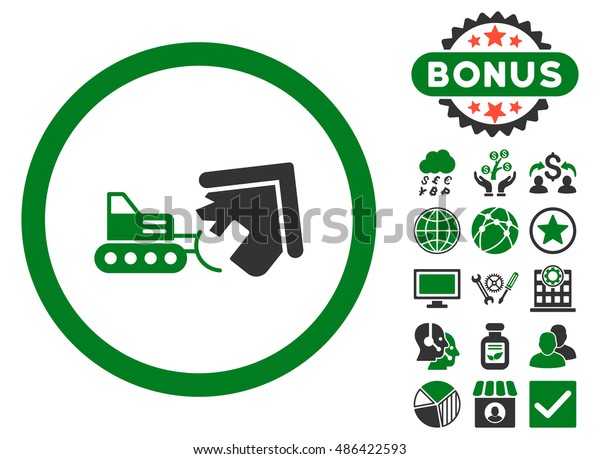 Demolition Icon Bonus Pictogram Vector Illustration Stock Vector ...