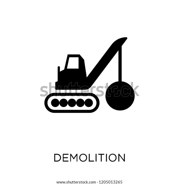 Demolition Icon Demolition Symbol Design Construction 库存矢量图（免版税 ...