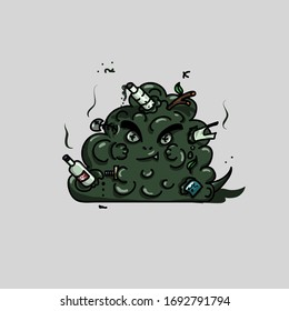 Demon Putrid Cartoons Art Vector Stock Vector (Royalty Free) 1692791794 ...