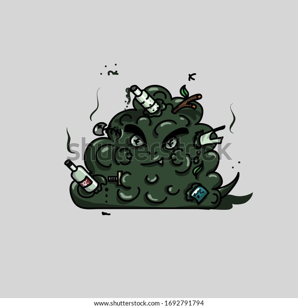 Demon Putrid Cartoons Art Vector Stock Vector (Royalty Free) 1692791794 ...