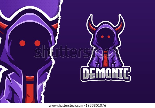 Demonic Esport Mascot Logo Template Stock Vector (Royalty Free ...