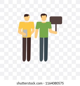 Demonstration Icon Vector Isolated On White: เวกเตอร์สต็อก (ปลอดค่า ...