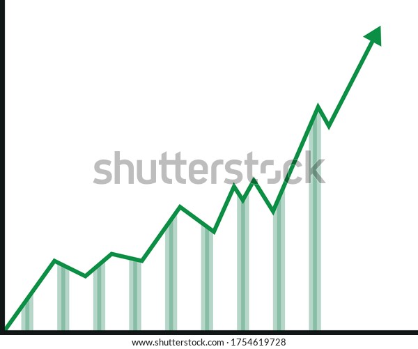 Demonstrative Chart Positive Growth Stock Vector (Royalty Free ...