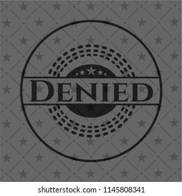 Denied Black Emblem Stock Vector (Royalty Free) 1145808341 | Shutterstock