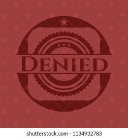 Denied Red Emblem Stock Vector (Royalty Free) 1134932783 | Shutterstock