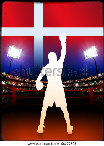 Denmark Boxing On Stadium Background Original Stock Vector (Royalty ...