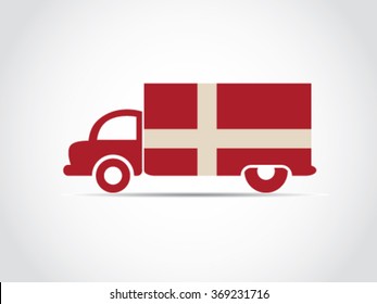 Denmark Delivery Service Stock Vector (Royalty Free) 369231716 ...