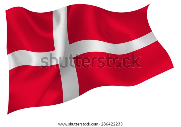 Danmarks flag Lagervektor (royaltyfri) 286422233