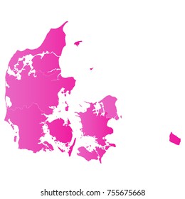 Denmark Map Pink Pastel Graphic Background Stock Vector (Royalty Free ...