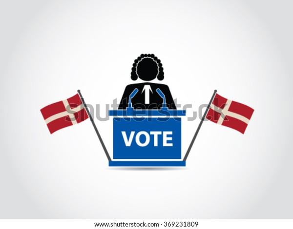 Denmark Podium Judge Stock Vector (Royalty Free) 369231809 | Shutterstock