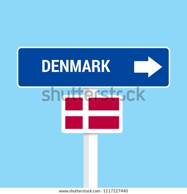 Denmark Traffic Signs Board Design Vector: เวกเตอร์สต็อก (ปลอดค่า ...