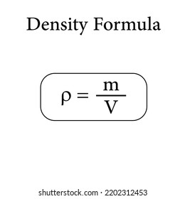 Density Formula Chemistry Stock Vector (Royalty Free) 2202312453 ...