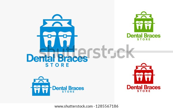 Dental Braces Shop Logo Vector Illustration Stock Vector (Royalty Free ...