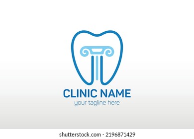 Dental Clinic Teeth Vector Logo Royal Stock Vector (Royalty Free ...
