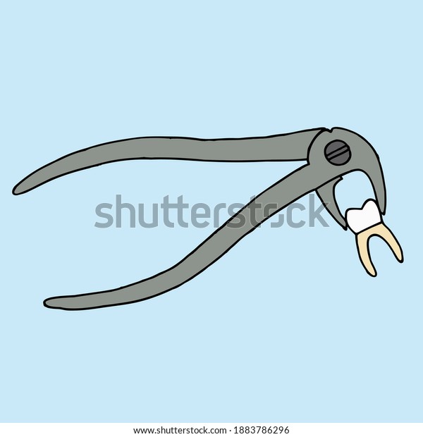 Dental Forceps Lower Jaw Forceps Removed Stock Vector (Royalty Free ...