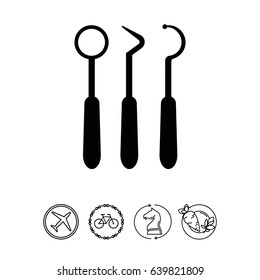 Dental Instruments Icon Stock Vector (Royalty Free) 639821809 ...