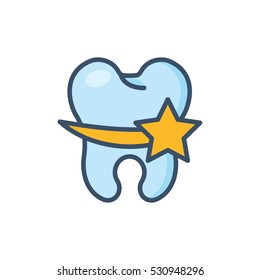 Dental Star Vector Logo Design Template Stock Vector (Royalty Free ...