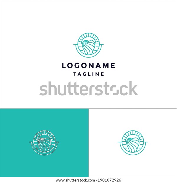 Dental Sun Logo Vector Icon Illustration Stock Vector (Royalty Free ...