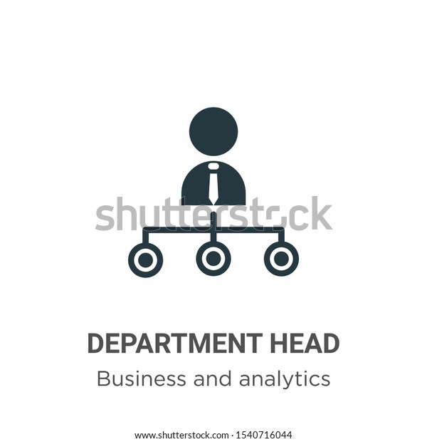 Department Head Vector Icon On White Stock Vector (Royalty Free) 1540716044