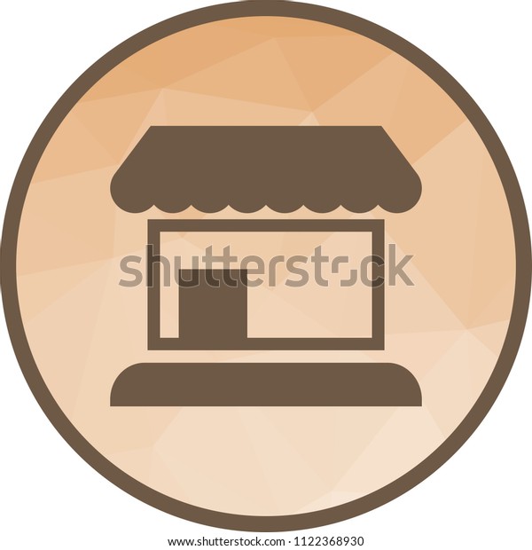 Departmental Store Icon Stock Vector (Royalty Free) 1122368930 ...