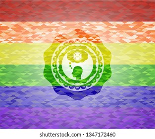 Depression Icon Inside Emblem On Mosaic Stock Vector (Royalty Free ...