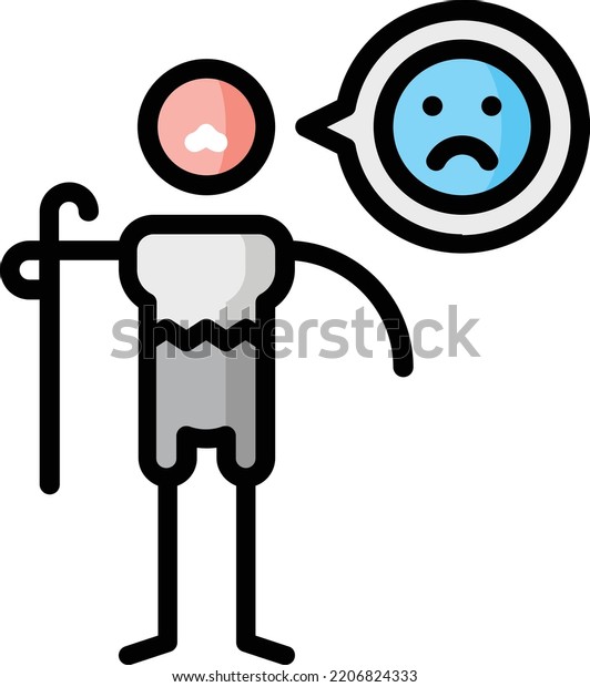 Depression Isolated Design Element Stock Illustration Stock Vector ...