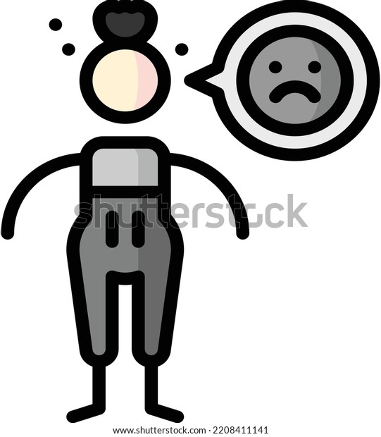 Depression Isolated Design Element Stock Illustration Stock Vector ...