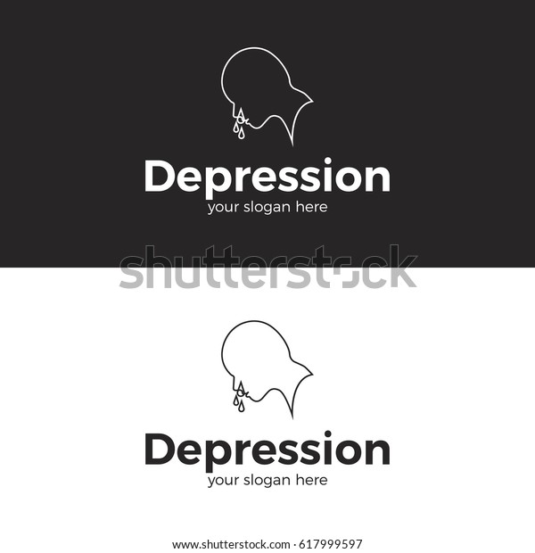 Depression Logo Stock Vector (Royalty Free) 617999597 | Shutterstock