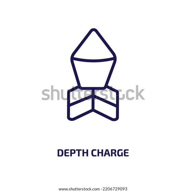 Depth Charge Icon Army War Collection Stock Vector (Royalty Free ...