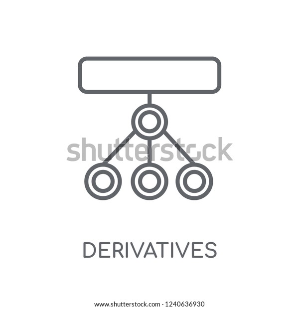 Derivatives Linear Icon Modern Outline Derivatives Stock Vector ...