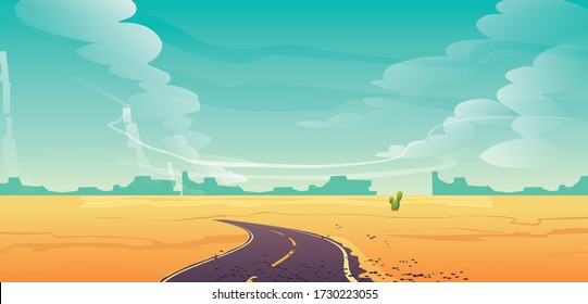 536 Desert road horizontal Stock Illustrations, Images & Vectors ...