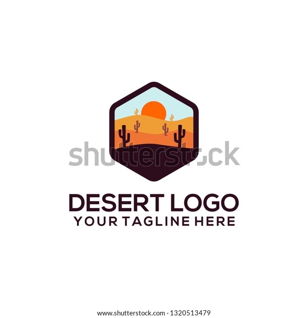 Desert Logo Design Stock Vector (Royalty Free) 1320513479 | Shutterstock