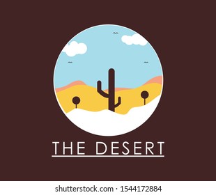 Desert Logo Sign Concept Stock Vector (Royalty Free) 1544172884 ...