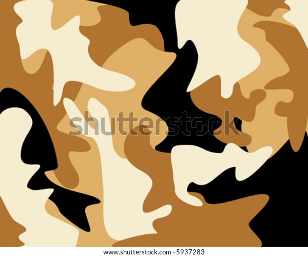 Desert Military Camouflage Pattern Vector Texture Stock Vector (Royalty ...