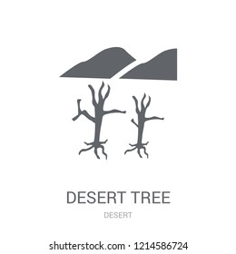 Desert Tree Icon Trendy Desert Tree Stock Vector (Royalty Free ...