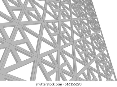 Design Background 3d Mesh Geometric Structure Stock Vector (Royalty ...