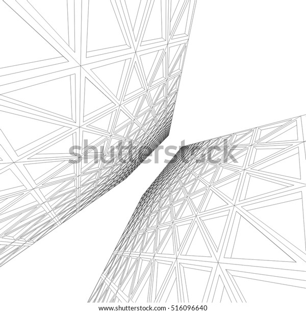 Design Background 3d Mesh Geometric Structure Stock Vector (Royalty ...