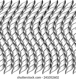 Design Background Curved Lines Rope Stock Vector (Royalty Free ...