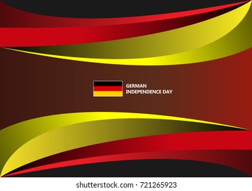 Design Background Theme German Country Independence Stock Vector ...