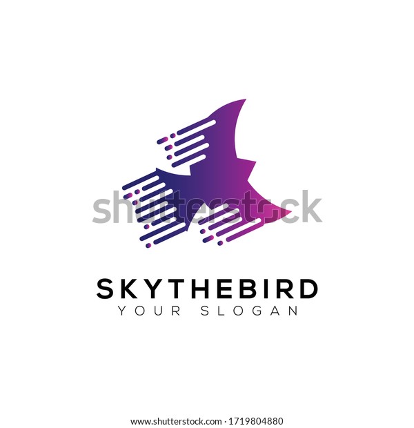 Design Bird Speed Fly Stock Vector (Royalty Free) 1719804880 | Shutterstock