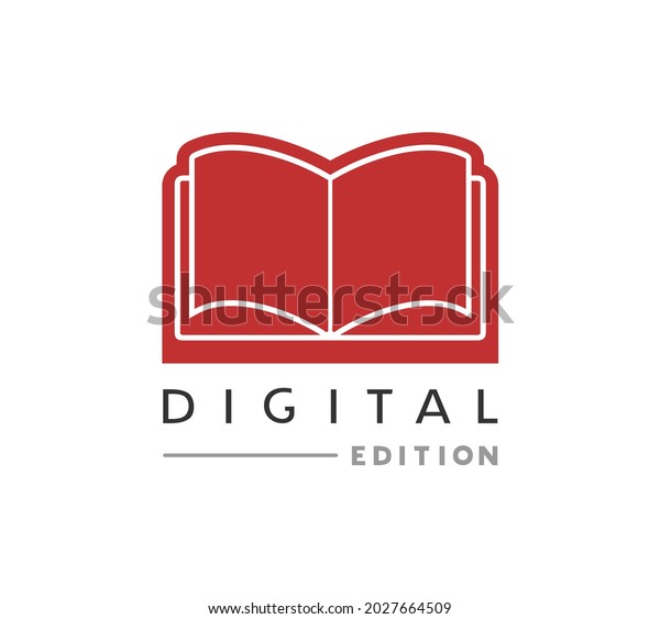 Design Book Digital Edition Symbol Stock Vector (Royalty Free ...