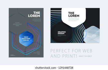 Design Brochure Smooth Soft Template Creative Stock Vector (Royalty ...