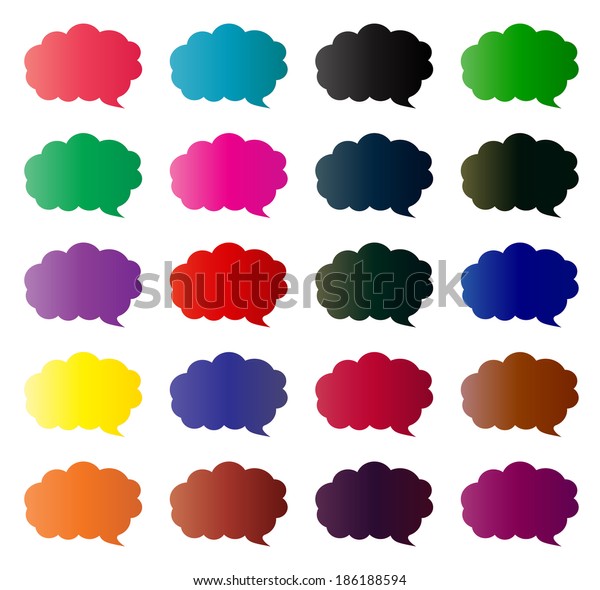 Design Color Cloud Icon Stock Vector (Royalty Free) 186188594