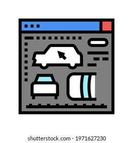 Design Development Car Appearance Color Icon Stock Vector (Royalty Free ...
