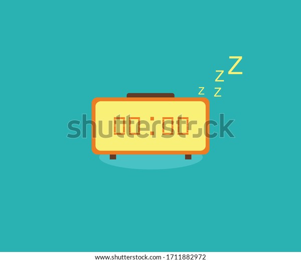 Design Digital Clock That Show 0000 Stock Vector (Royalty Free ...