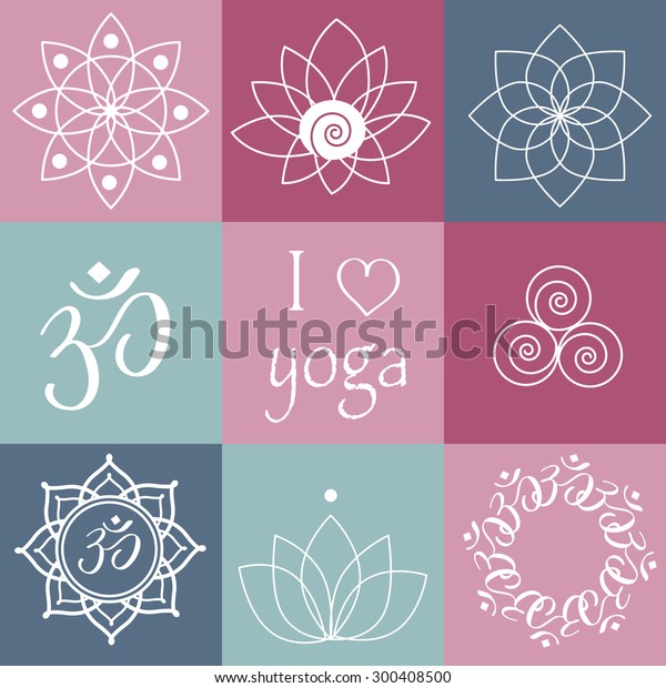 Design Elements Outline Style Logo Templates Stock Vector (Royalty Free ...