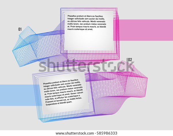 Design Elements Square Style Business Presentation Stock Vector ...