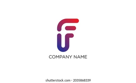 Design F Vector Logo Icon Template Stock Vector (Royalty Free ...
