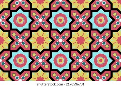 Design Fabric Pattern Wallpaper Stock Vector (Royalty Free) 2178536781 ...